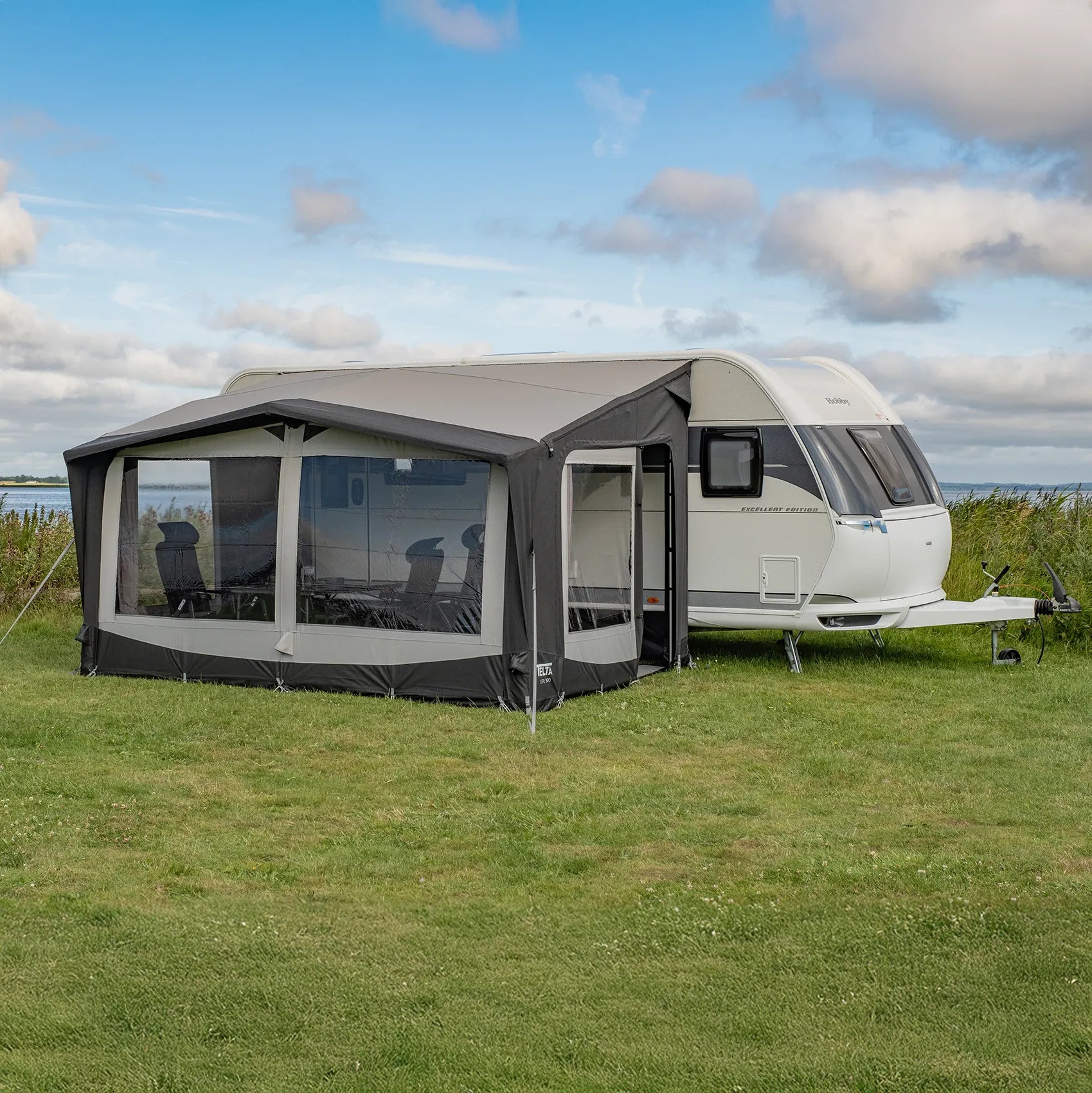 Telta Estate Air 390 Seasonal Pitch Air Awning for Caravans & Motorhom ...
