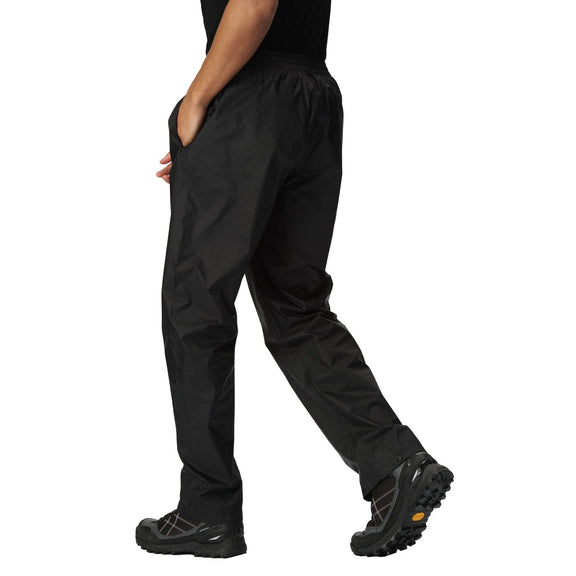 Regatta Men's Pack-It Waterproof Overtrousers - Black – Premier Camping