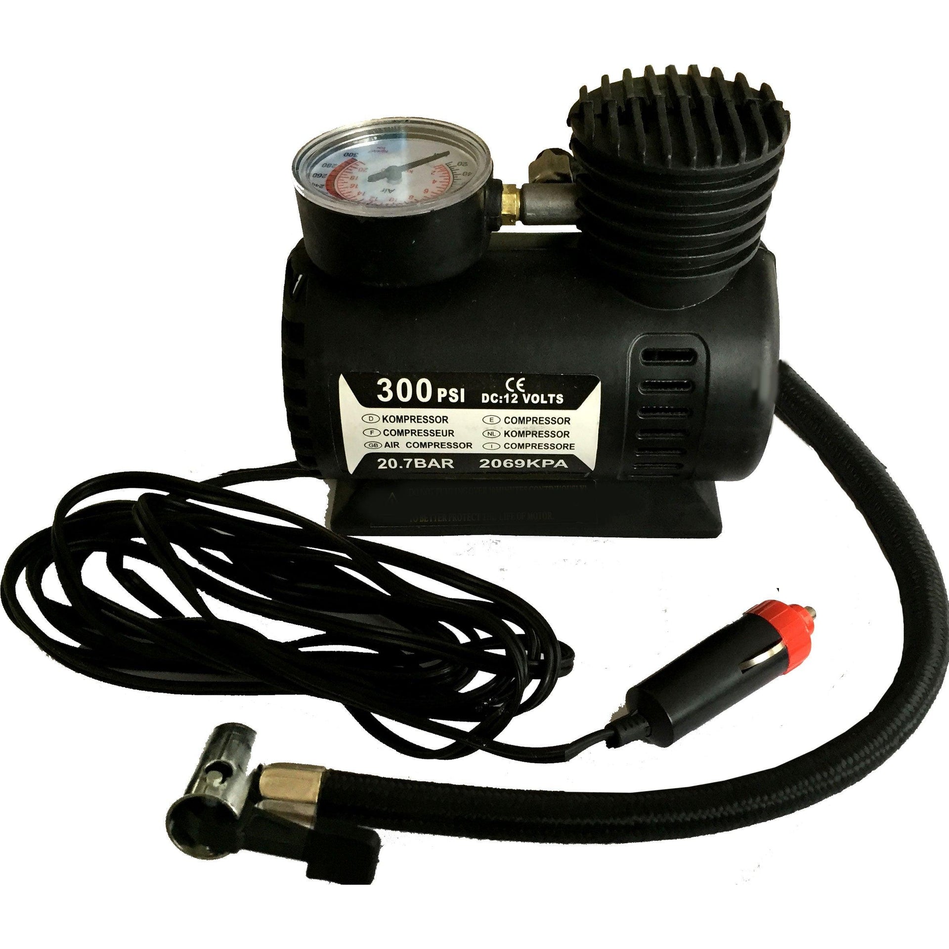 Simply Auto 12V 300PSI Air Compressor Tyre Inflator with Gauge ...