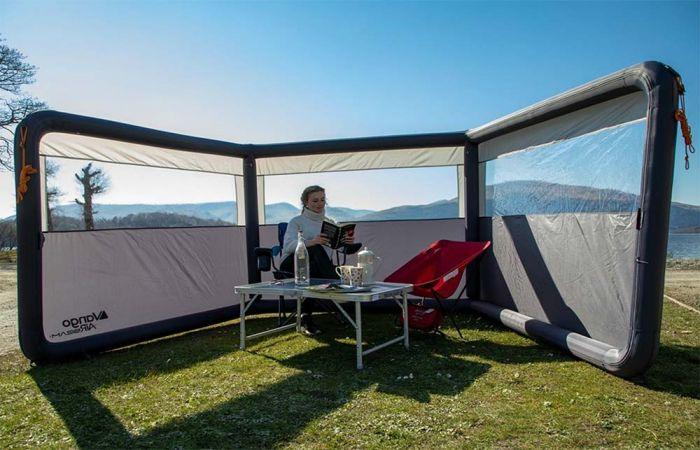 Vango Elements Proshield Airbeam 3 Panel Windbreak – Premier Camping